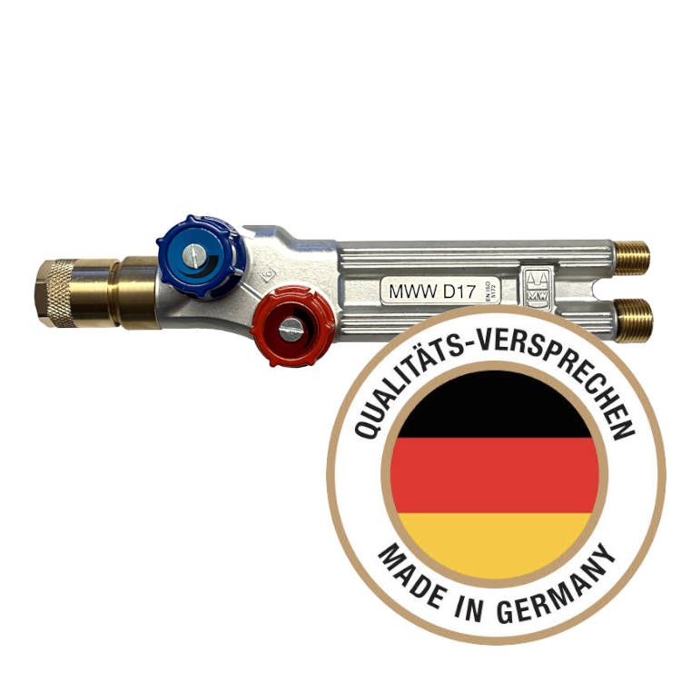 Handgriff Wurzen Typ MWW D17 mit Überwurfmutter online bestellen | Merkle Schweiss Shop